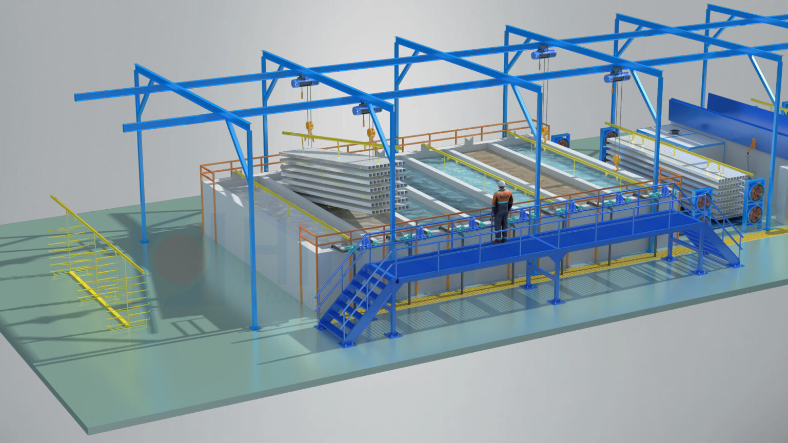 Powder Coating Pretreatment System - Powder Coating Line - Hinah