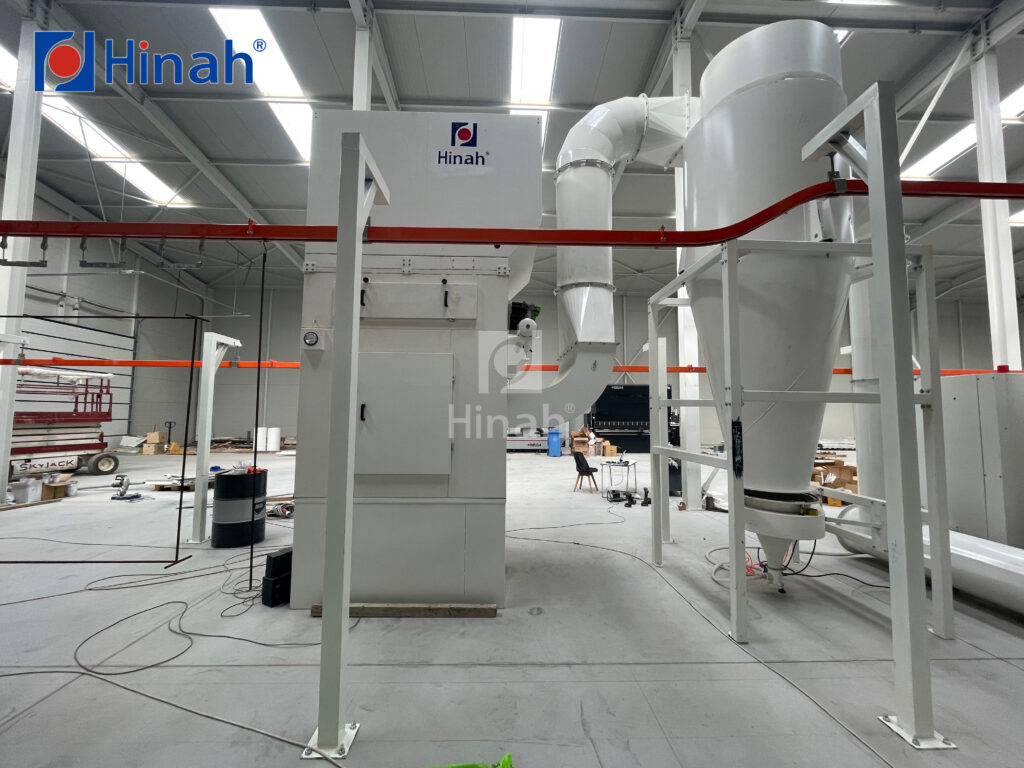Large Cyclone Powder Coating Booth: Solving Powder Dust- Powder Coating ...