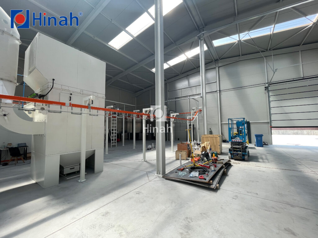 Large Cyclone Powder Coating Booth: Solving Powder Dust- Powder Coating ...