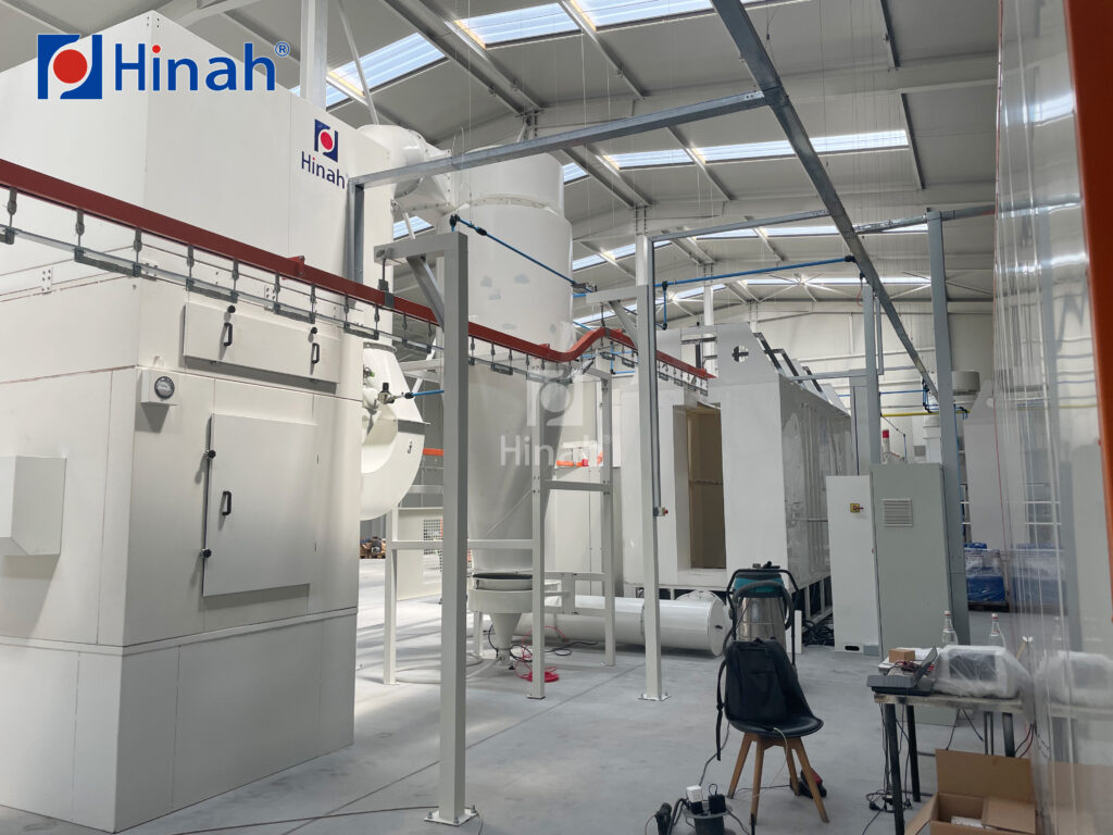 Large Cyclone Powder Coating Booth: Solving Powder Dust- Powder Coating ...