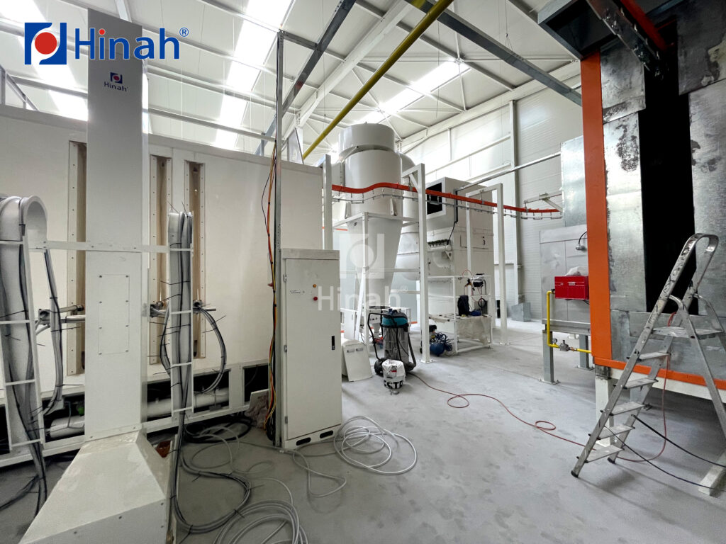 Large Cyclone Powder Coating Booth: Solving Powder Dust- Powder Coating ...